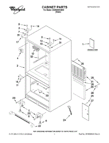 Whirlpool W10304543A Refrigerator Parts | Diagrams & OEM Fast Ship