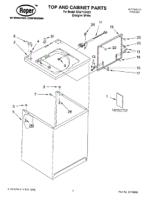 Roper RAS7133KQ1 Washer Parts | Diagrams & OEM Fast Ship