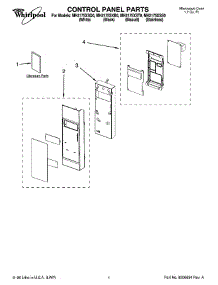 Whirlpool MH2175XST0 Microwave Parts | Diagrams & OEM Fast Ship