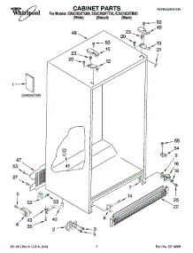 Whirlpool ED5CHQXTB00 Refrigerator Parts | Diagrams & OEM Fast Ship