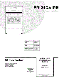 Frigidaire DGGF3054KFC Range Parts | Diagrams & OEM Fast Ship