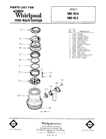 Whirlpool SMD406 / Parts | Diagrams & OEM Fast Ship