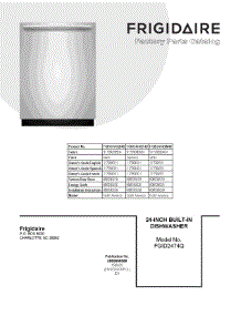 Frigidaire FGID2474QF4B Dishwasher Parts | Diagrams & OEM Fast Ship