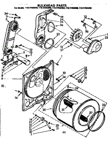 Sears 11077483200 Dryer Parts | Diagrams & OEM Fast Ship