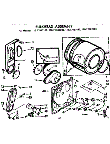 Sears 11077667200 Dryer Parts | Diagrams & OEM Fast Ship