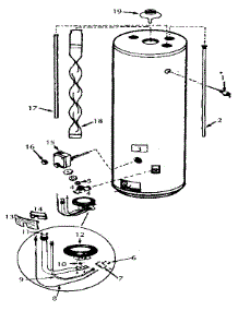 Kenmore 153333430 Gas Water Heater Parts | Diagrams & OEM Fast Ship