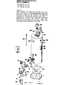 Kenmore 153338240 Gas Water Heater Parts | Diagrams & OEM Fast Ship