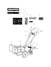 Snapper 7800053 Rear-Tine Tiller Parts | Diagrams & OEM Fast Ship