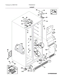 Frigidaire FRSS2623AS1 Side-By-Side Refrigerator Parts | Diagrams & OEM ...
