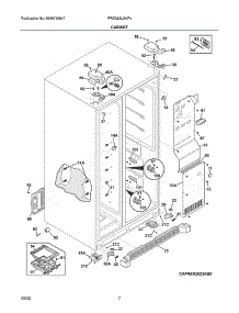 Frigidaire FRSS26L3AF4 Side-By-Side Refrigerator Parts | Diagrams & OEM ...