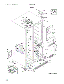 Frigidaire FRSS26L3AF6 Side-By-Side Refrigerator Parts | Diagrams & OEM ...