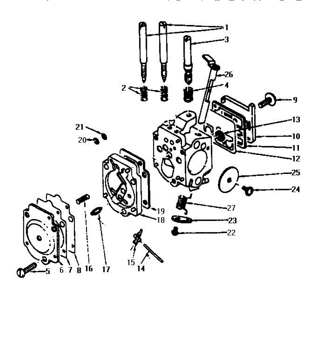 Parts for Mcculloch PRO MAC 610: Carburetor Assembly Parts ...