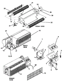 Climette/Keeprite/Zoneaire TEA07R34RTC Heating Cooling Combined Unit ...