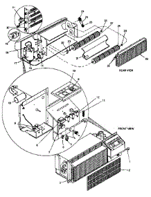 Climette/Keeprite/Zoneaire TEA12K25RTC Heating Cooling Combined Unit ...
