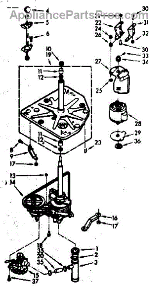 Parts for Kenmore 110.6915754 (1106915754, 110 6915754): Drive System ...