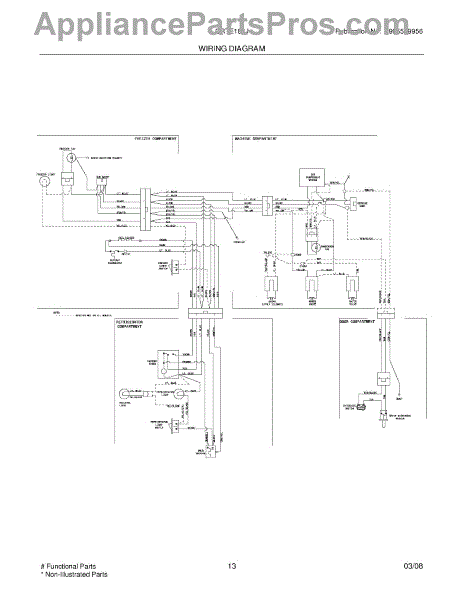 Parts for Electrolux CRTE184JW0: 12 - Wiring Diagram Parts ...