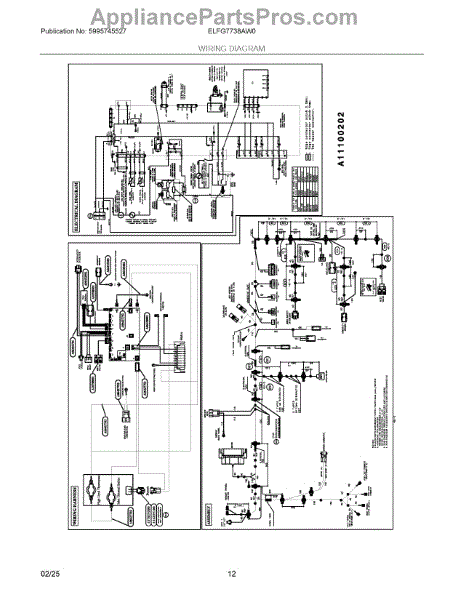 Parts for Electrolux ELFG7738AW0: 07 - Wiring Diagram Parts ...