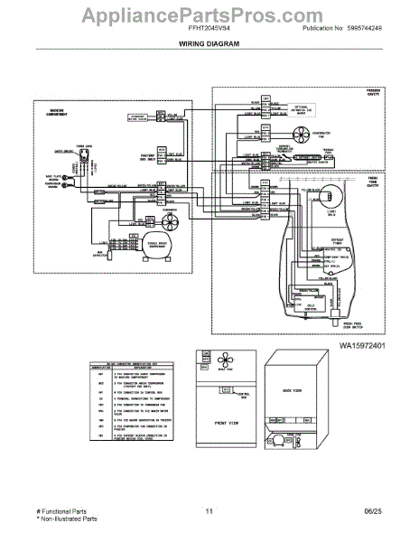 Parts for Electrolux FFHT2045VS4: 07 - Wiring Diagram Parts ...