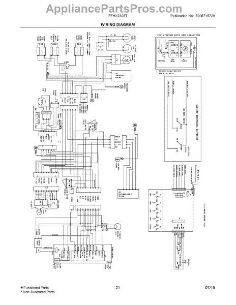 Parts for Electrolux FFHX2325TS2: 12 - Wiring Diagram Parts ...
