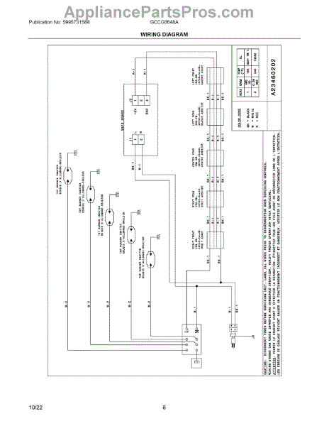 Parts for Electrolux GCCG3648AS: 04 - Wiring Diagram Parts ...