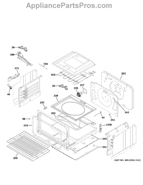 Parts for Ge CES750P4M5W2: Upper Oven Parts - AppliancePartsPros.com