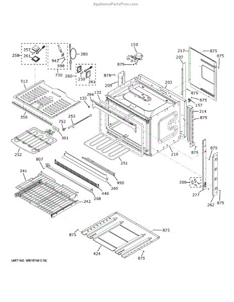 Parts for Ge CTS70DM2N4S5: Body Parts - AppliancePartsPros.com
