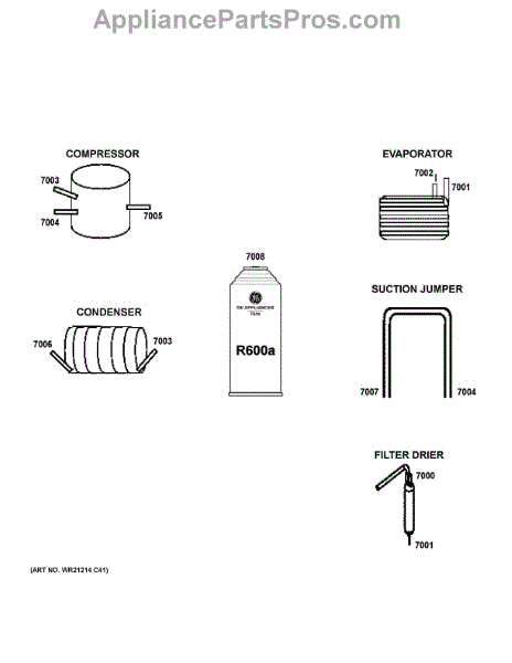 Parts for Ge GSE23GYPFCFS: Lokring Connectors Parts ...