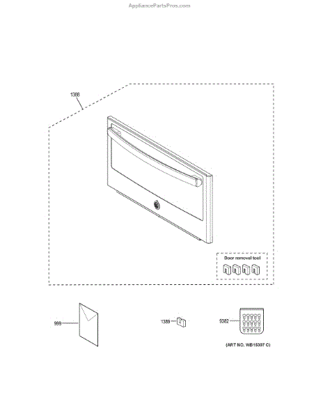 Parts for Ge JK3800SHASS: Microwave Door Parts - AppliancePartsPros.com