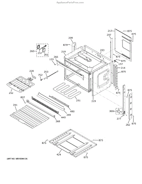 Parts for Ge JK3800SHASS: Body Parts - AppliancePartsPros.com