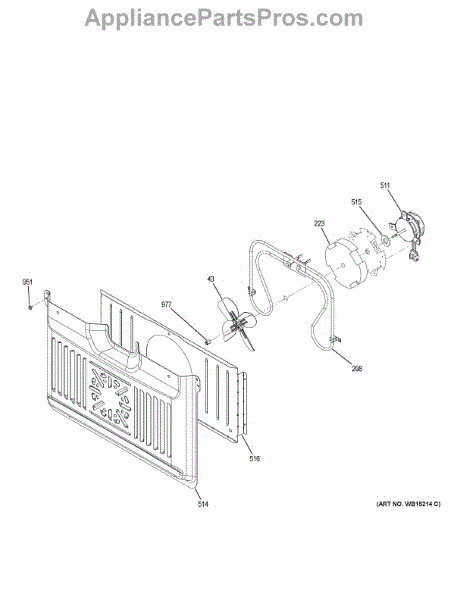 Parts for Ge JKS5000DV2BB: Blade Fan Convection Parts ...