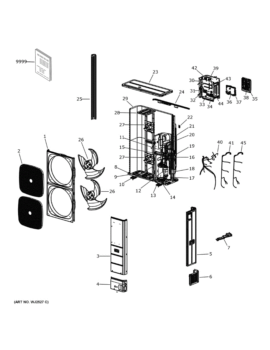 Parts for Ge NS18H60HA5AA1: Room Air Conditioner Parts ...