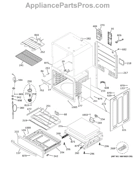 Parts for Ge PSS93BP9TS: Body Parts - AppliancePartsPros.com