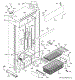 Parts for Ge ZIPS360NHBSS: Freezer Section Trim Components Parts ...
