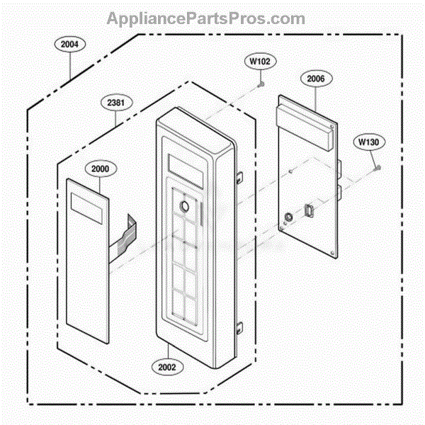 Parts for Lg DFS11EA: Control Panel Parts 3 Parts - AppliancePartsPros.com