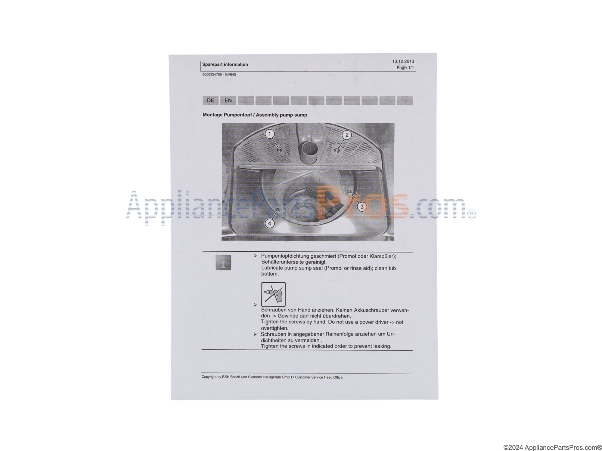 00668102 Sump Assembly | Genuine Bosch OEM In Stock