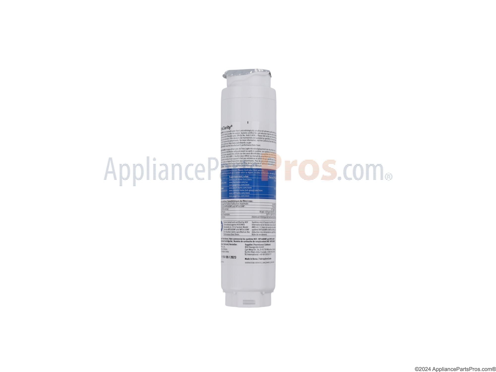 11034152 Water Filter | Genuine Bosch OEM In Stock